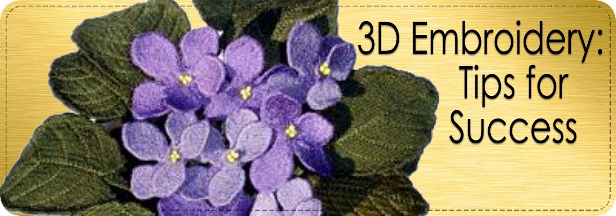 3D embroidery really makes a statement when you use these tips!