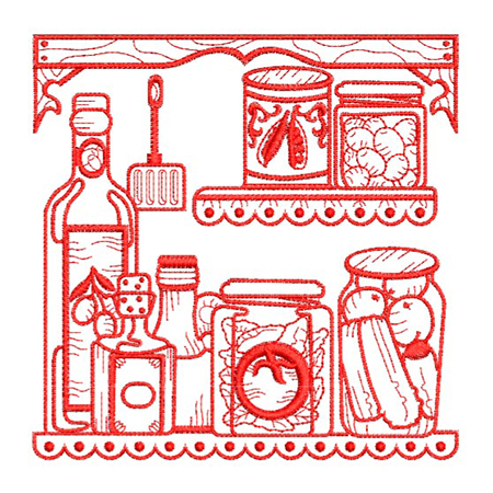 Vintage Kitchen in Thread - Embroidery Tips and Blog