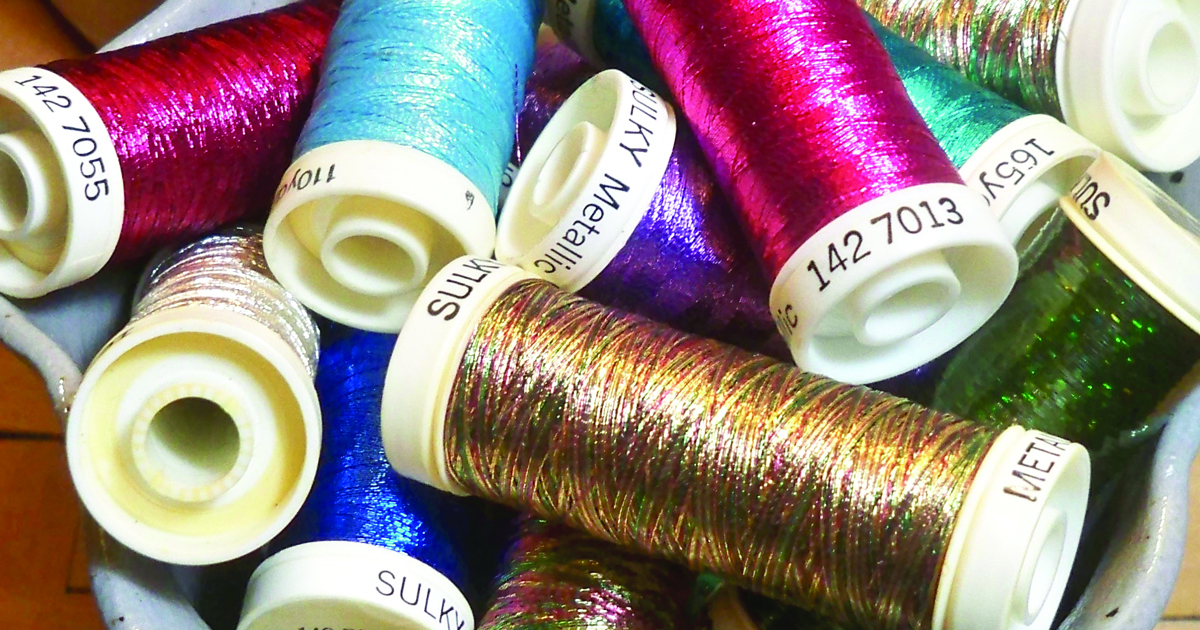 Taming Metallic Threads - Embroidery Tips and Blog