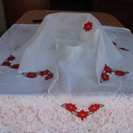 Mar Lena Embroidery | Secrets Of Embroidery|Poinsettia Tealights