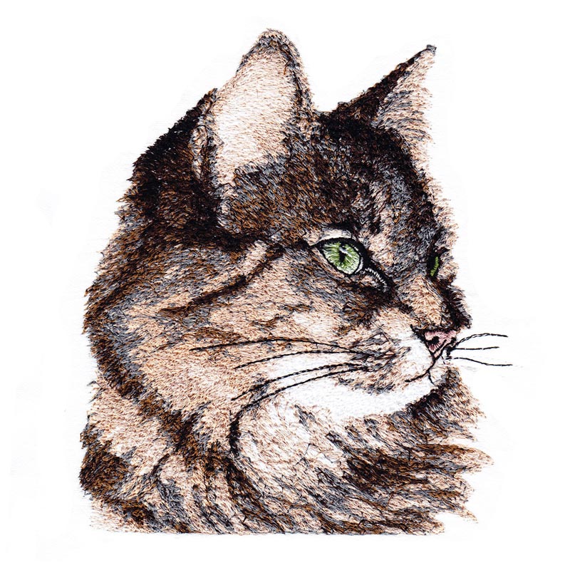 Sewing & Fiber Embroidery Embroidery file embroidery pattern cat Lina ...