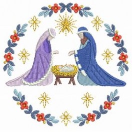 Sweet Heirloom Embroidery | Secrets Of Embroidery|Redwork Nativity
